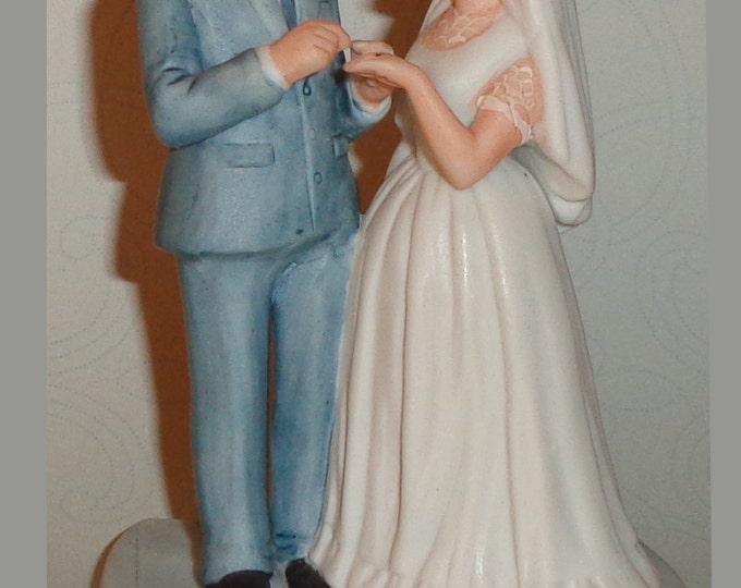 Bride Groom Bisque Figurine 1986 Norman Rockwell Cake Topper - Etsy