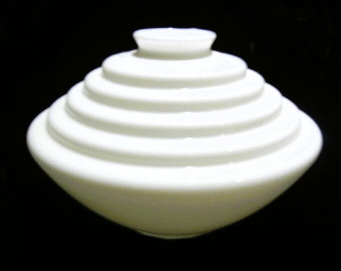 Vintage Art Deco White Glass Lamp Shade, C. 1930 - Etsy