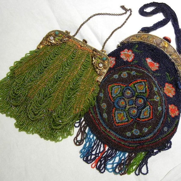 Antique Beaded Purse - Etsy