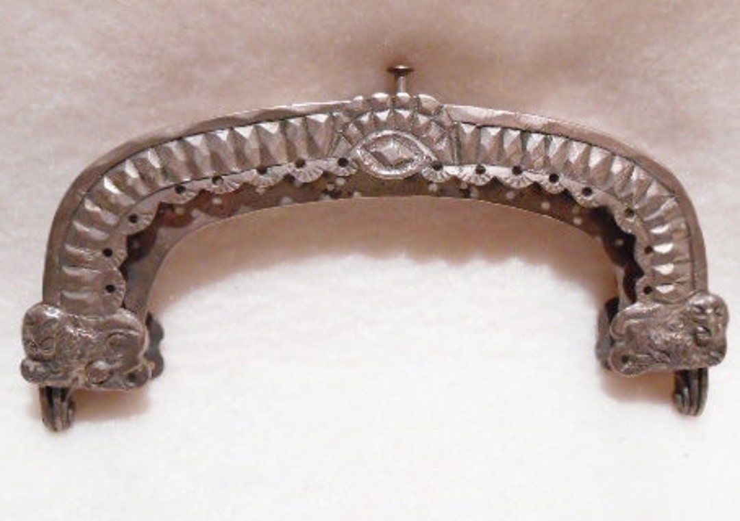 Antique Purse Frame Gothic Dutch Heavy 800 900 Silver Lion Coin Purse ...