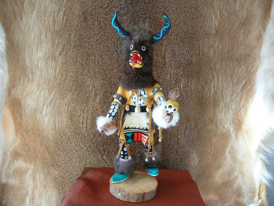 Vintage Hopi Ogre Kachina, Signed N. Smith, 17 1/2" Tall, C. Late 1970 ...