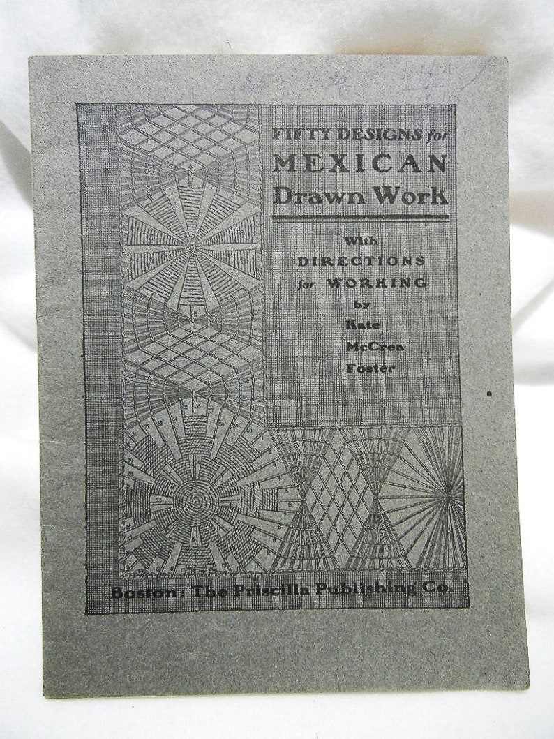 Antique Fifty Designs in Mexican Drawn Work Book Kate Mccrea - Etsy