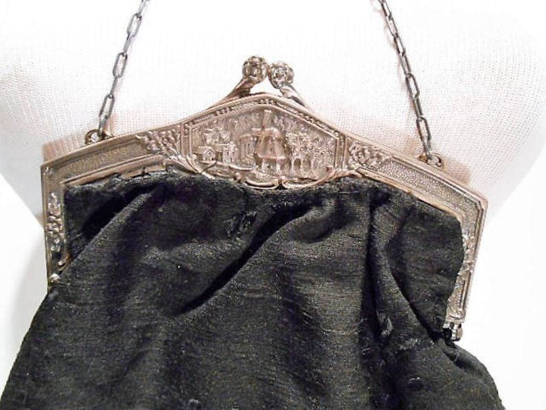 Sterling Silver Mcchesney Art Nouveau Windmill & Roses Purse | Etsy