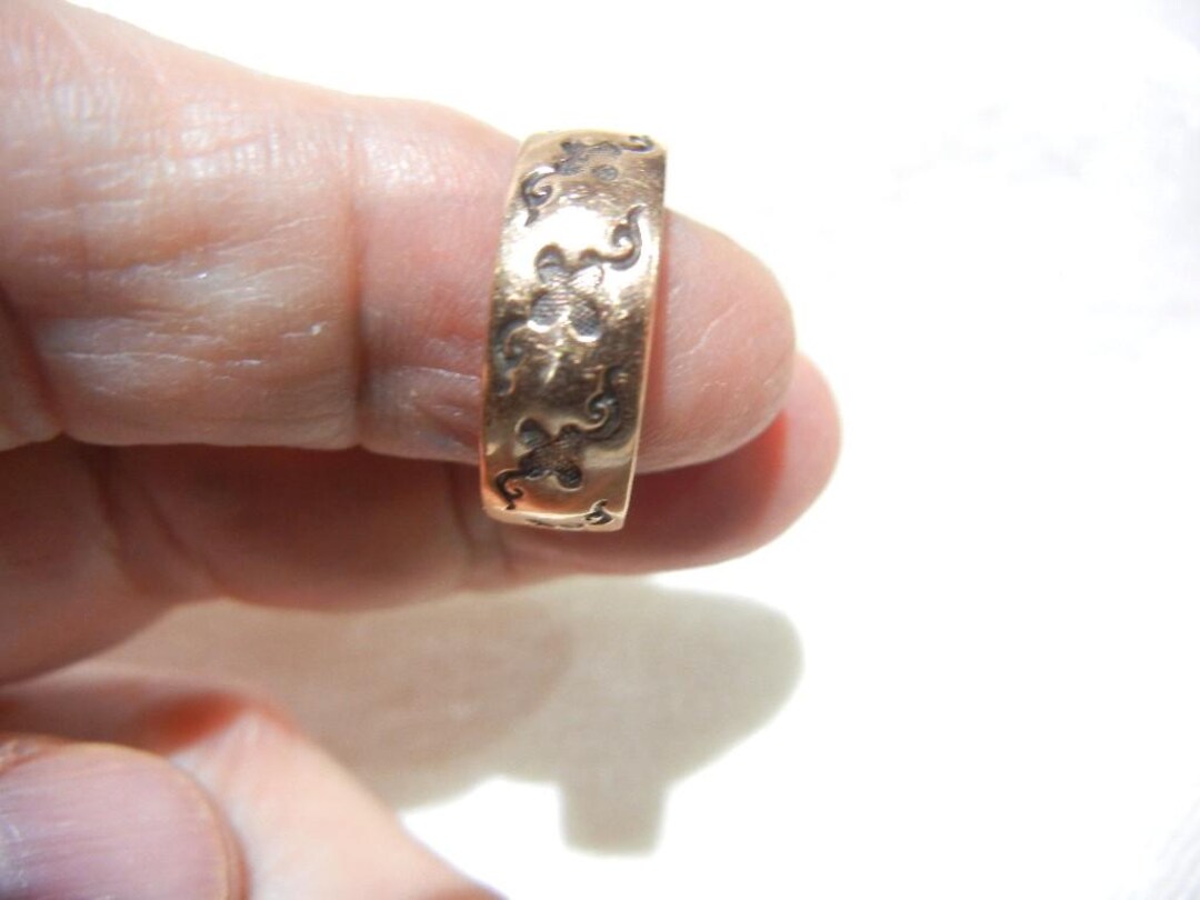 Antique Victorian Pinchbeck Floral Wedding Ring - Size 6 - Etsy