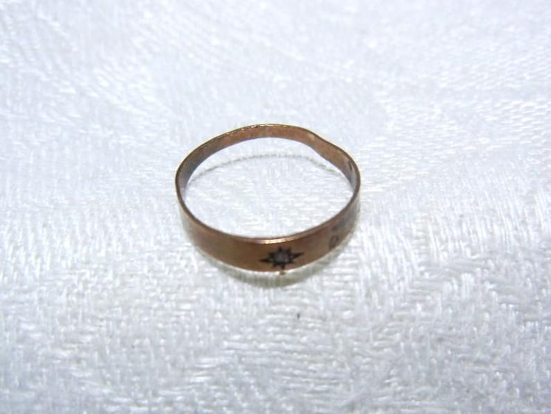Antique Victorian Diamond and Pinchbeck Baby's Ring - Size 2 - Etsy