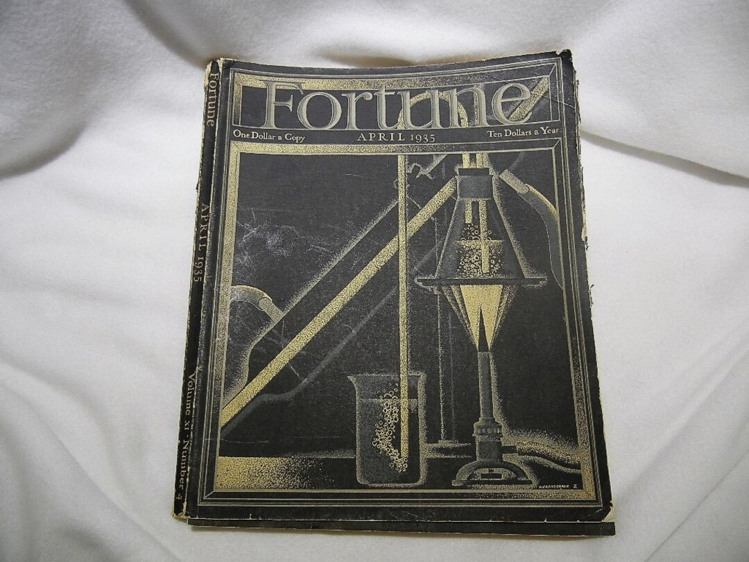 Vintage Fortune Magazine, April 1935, 208 Pages, Articles and Great Ads ...