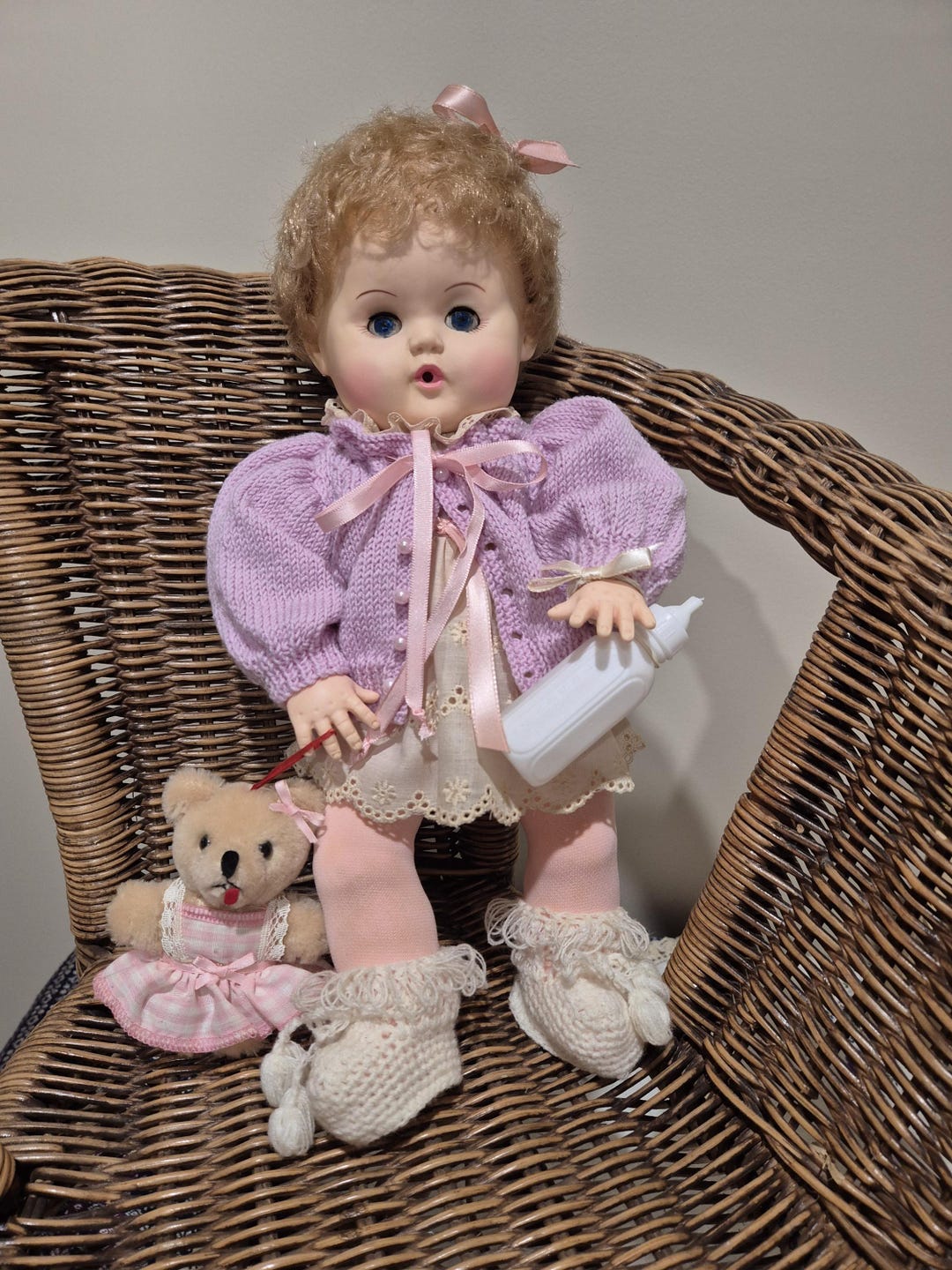 1960s EFFANBEE Reissued Vinyl 'dy-dee' Baby Doll With Curly Hair ...
