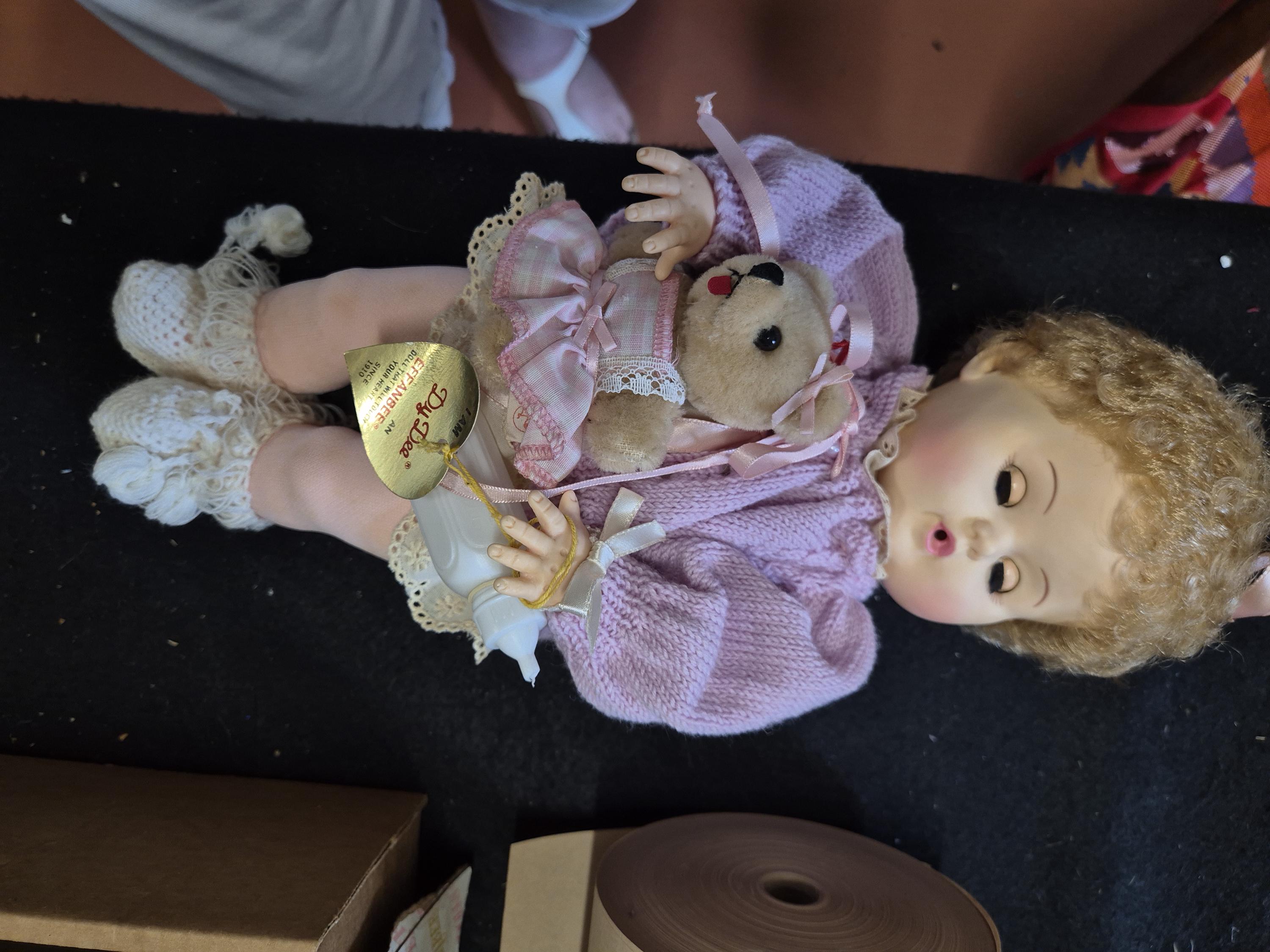 1960s EFFANBEE Reissued Vinyl 'dy-dee' Baby Doll With Curly Hair ...