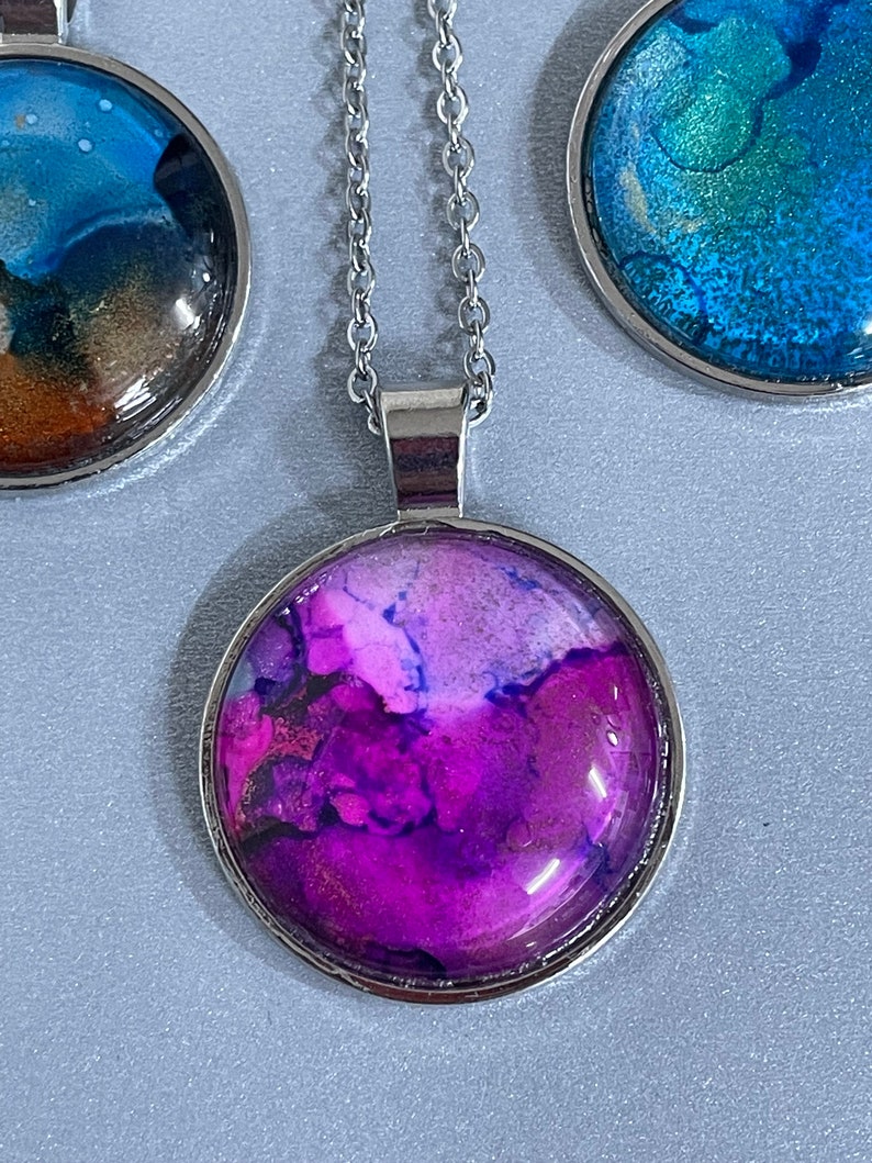 Alcohol Ink Jewelry Multiple Colors - Etsy