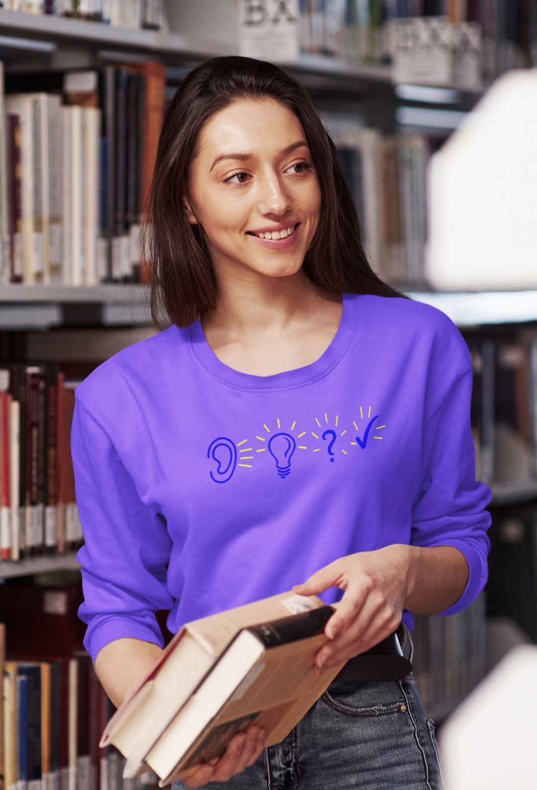 Listen Think Ask Do - Great Teacher Shirt With Colorful Symbols for ...