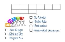 75 Day Hard Challenge Chart - Etsy