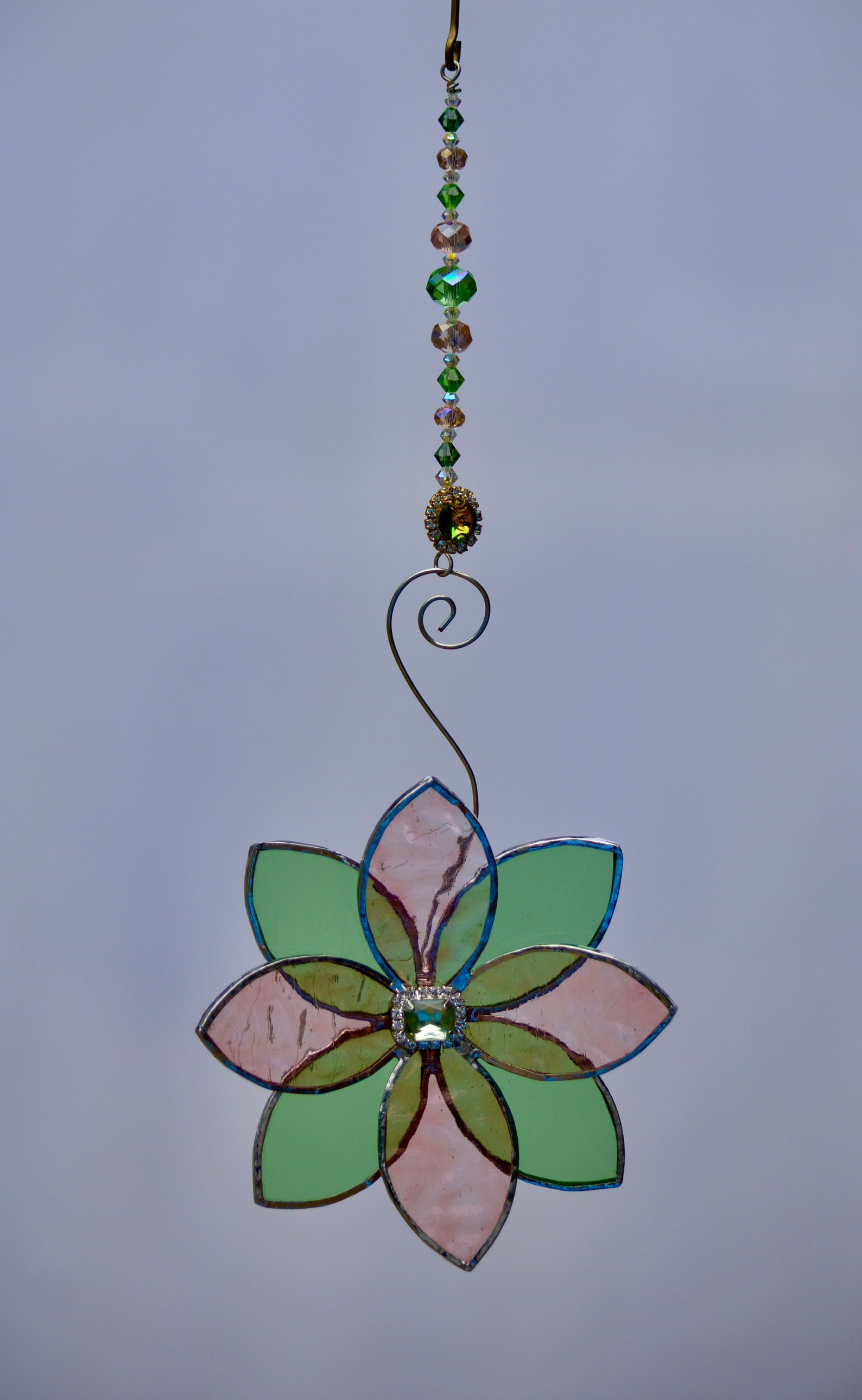 Stained Glass Flower Suncatcher for Window Hanging or Patio - Etsy