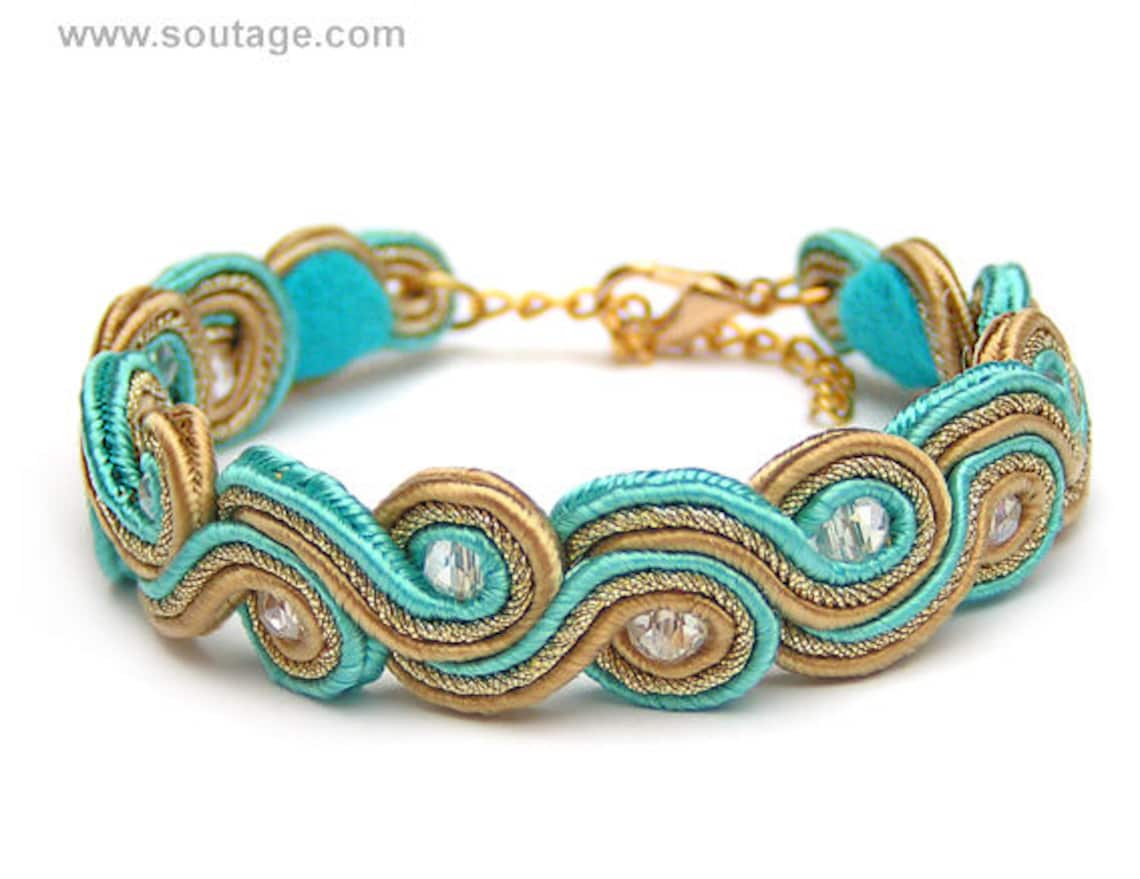 Beauty of Morning Soutache Set Soutache Necklace Soutache Earrings ...