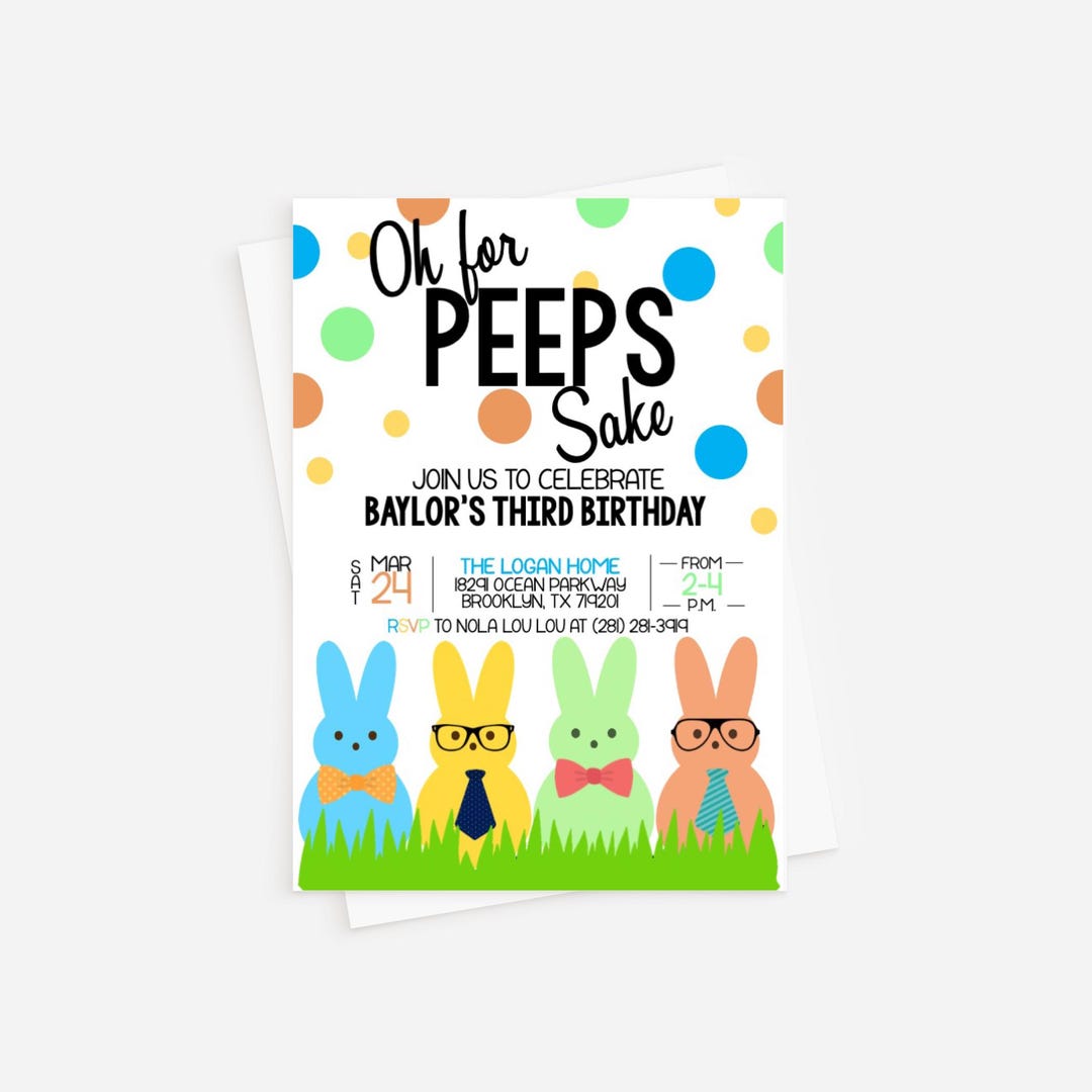 Boy Easter Birthday Invitation, Spring Birthday Party, Easter Egg Hunt ...