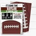 It's Game Time Birthday Invitation Football Party Invite - Etsy