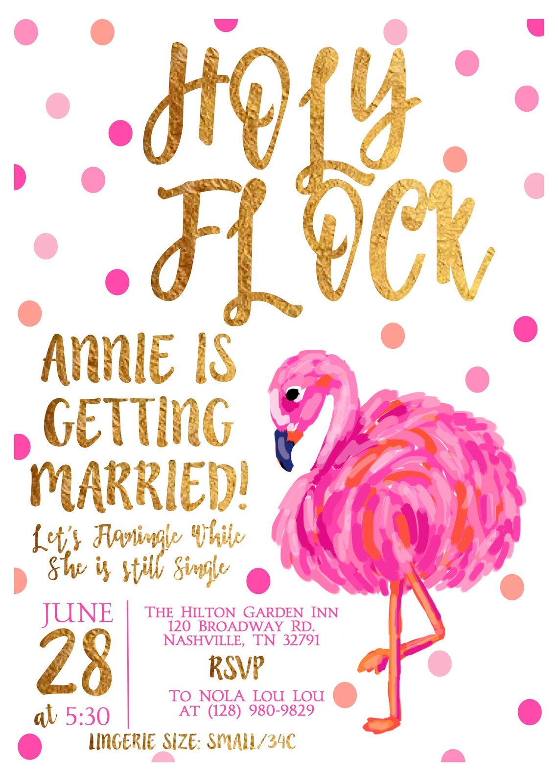 Let's Flamingle Invitation Flamingo Bachelorette - Etsy
