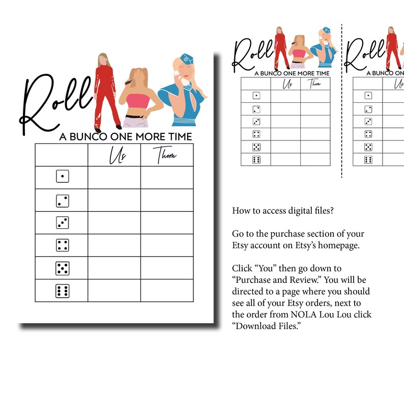 Y2K Britney Bunco Set: Printable Score Cards & Tally Sheets (instant ...