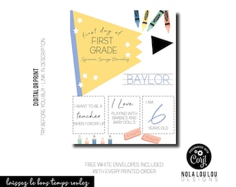 Editable Back to School Sign, First/last Day of School Sign, Printable ...