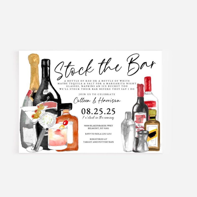 Stock the Bar - Etsy