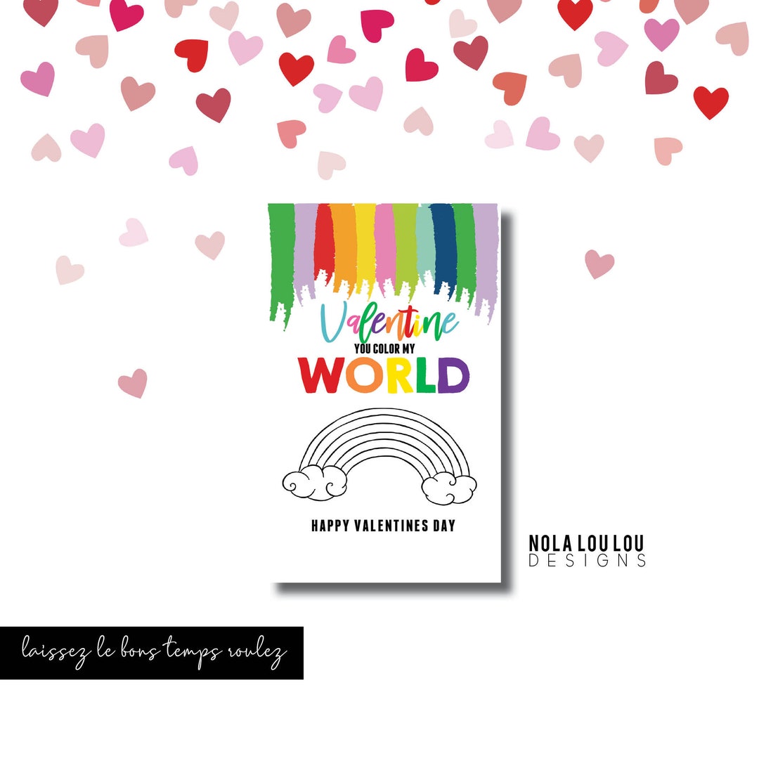 Instant Download Printable Valentine's Day Cards, Editable Classroom ...