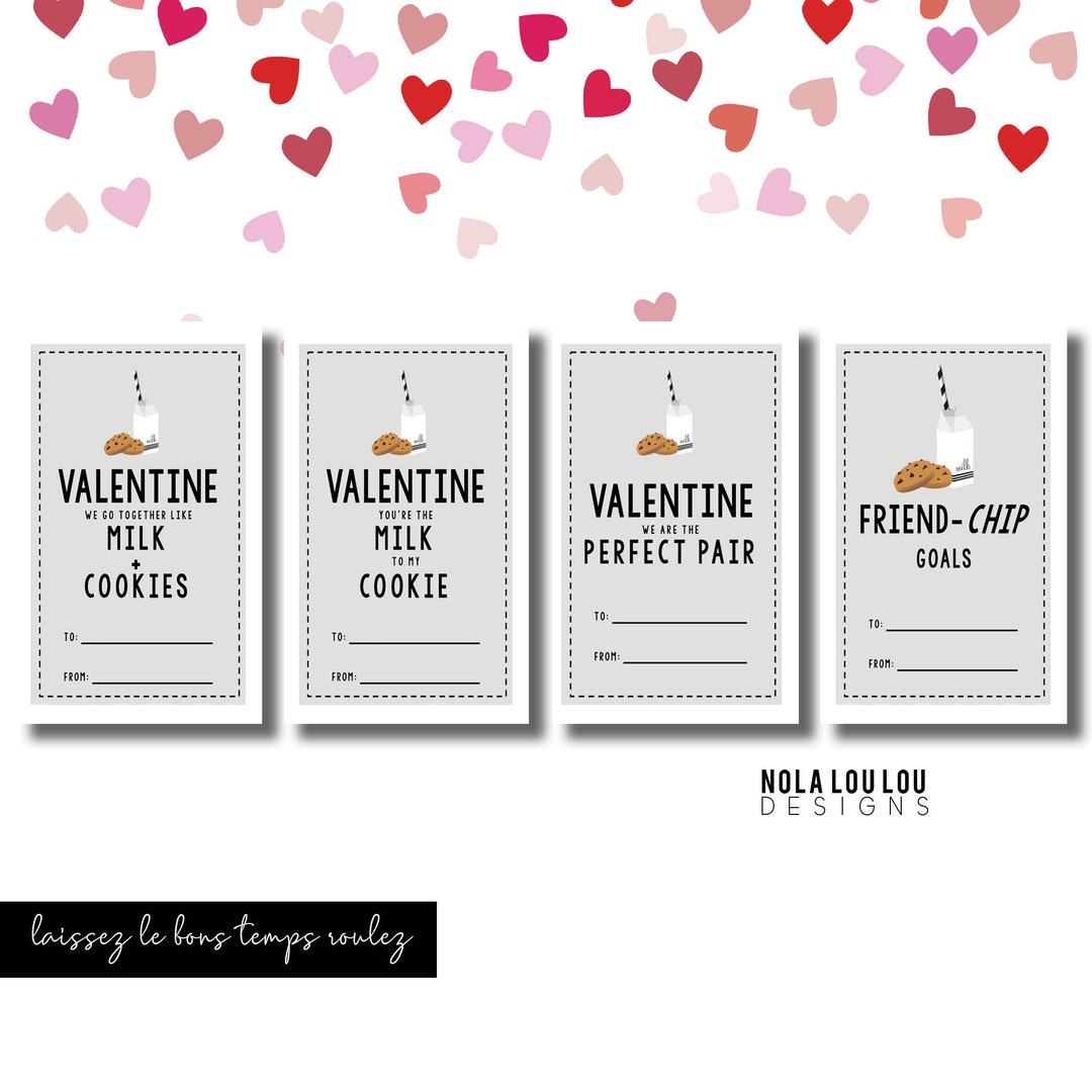 Instant Download Printable Valentine's Day Cards, Editable Classroom ...