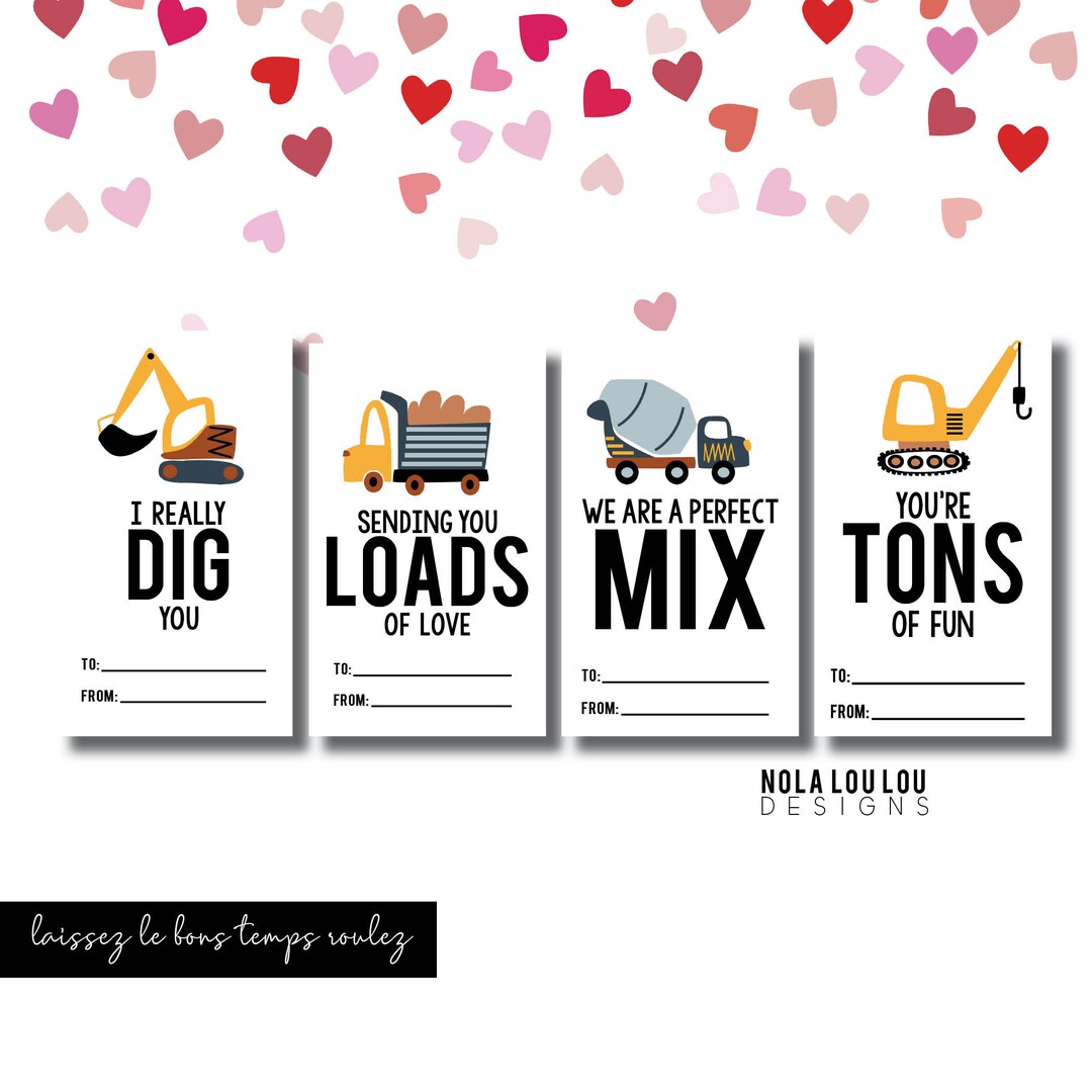 Instant Download Printable Valentine's Day Cards, Editable Classroom ...