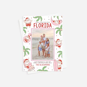 Florida Christmas Photo Card: Tropical Holiday Design (INSTANT DOWNLOAD ...