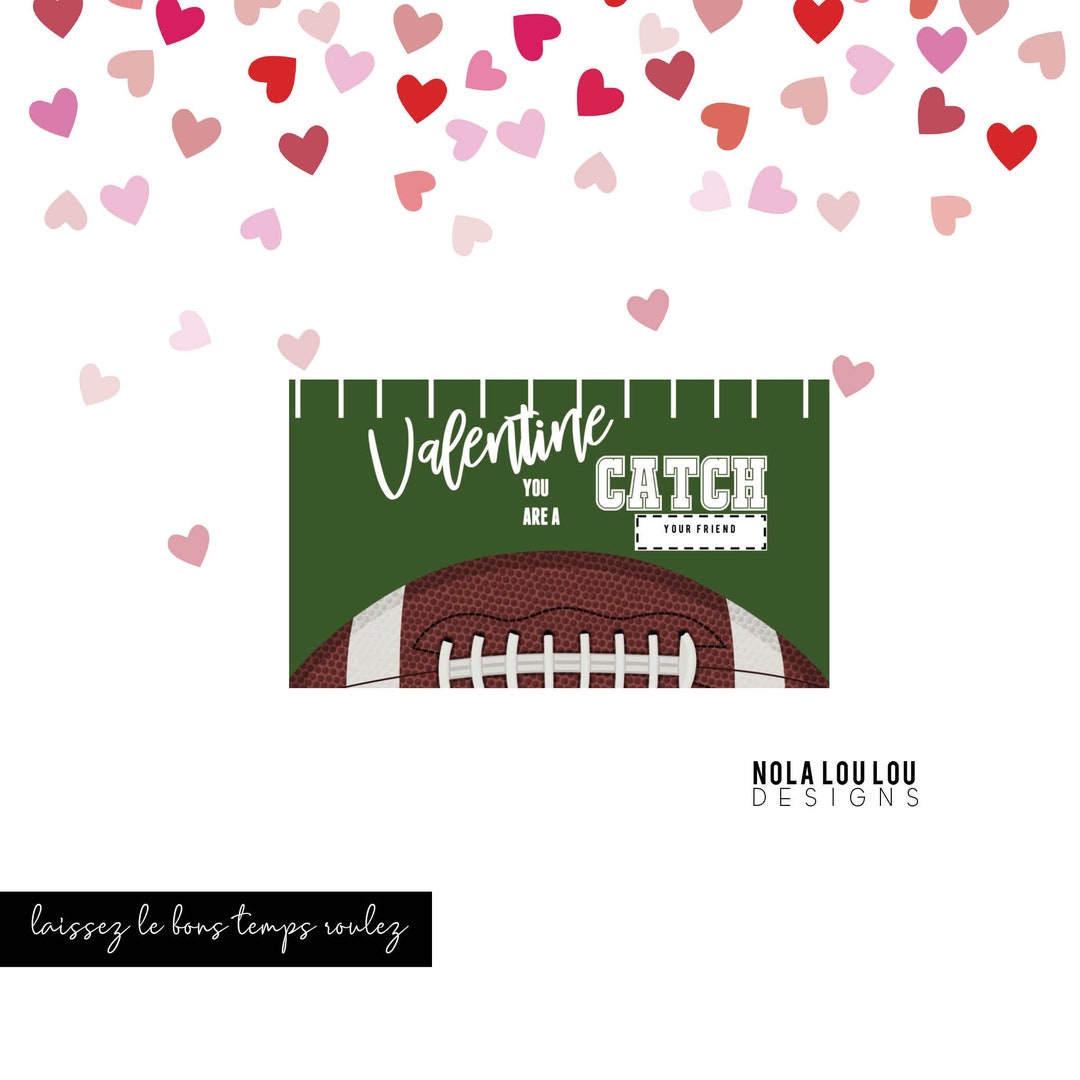 Instant Download Sports Printable Valentine's Day Cards, Editable ...