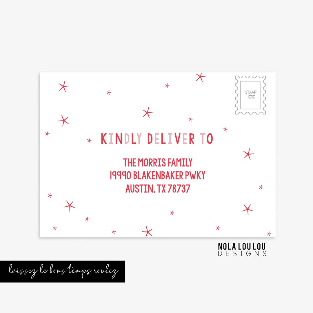 A7 Envelope Address Printing Service: Return & Recipient - Etsy