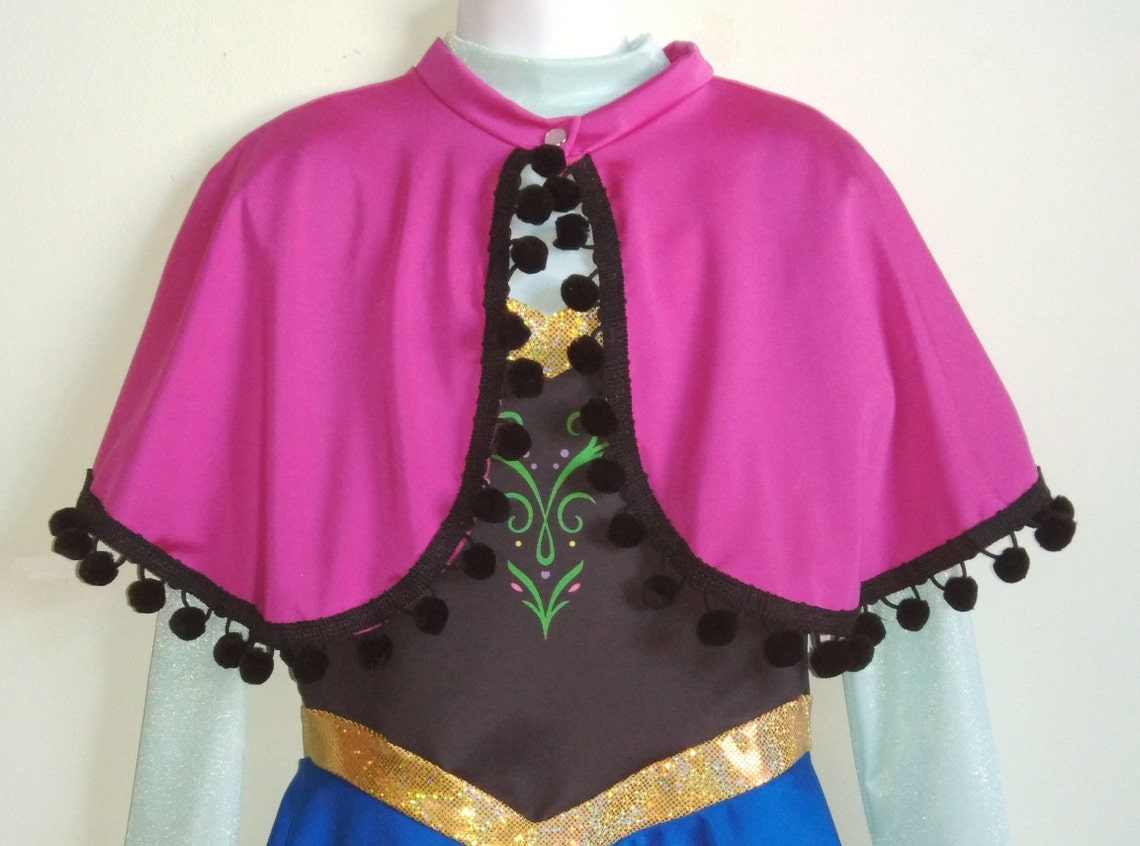 ALL SIZES Princess Anna Inspired Cape Cloak Frozen Pink Cape - Etsy