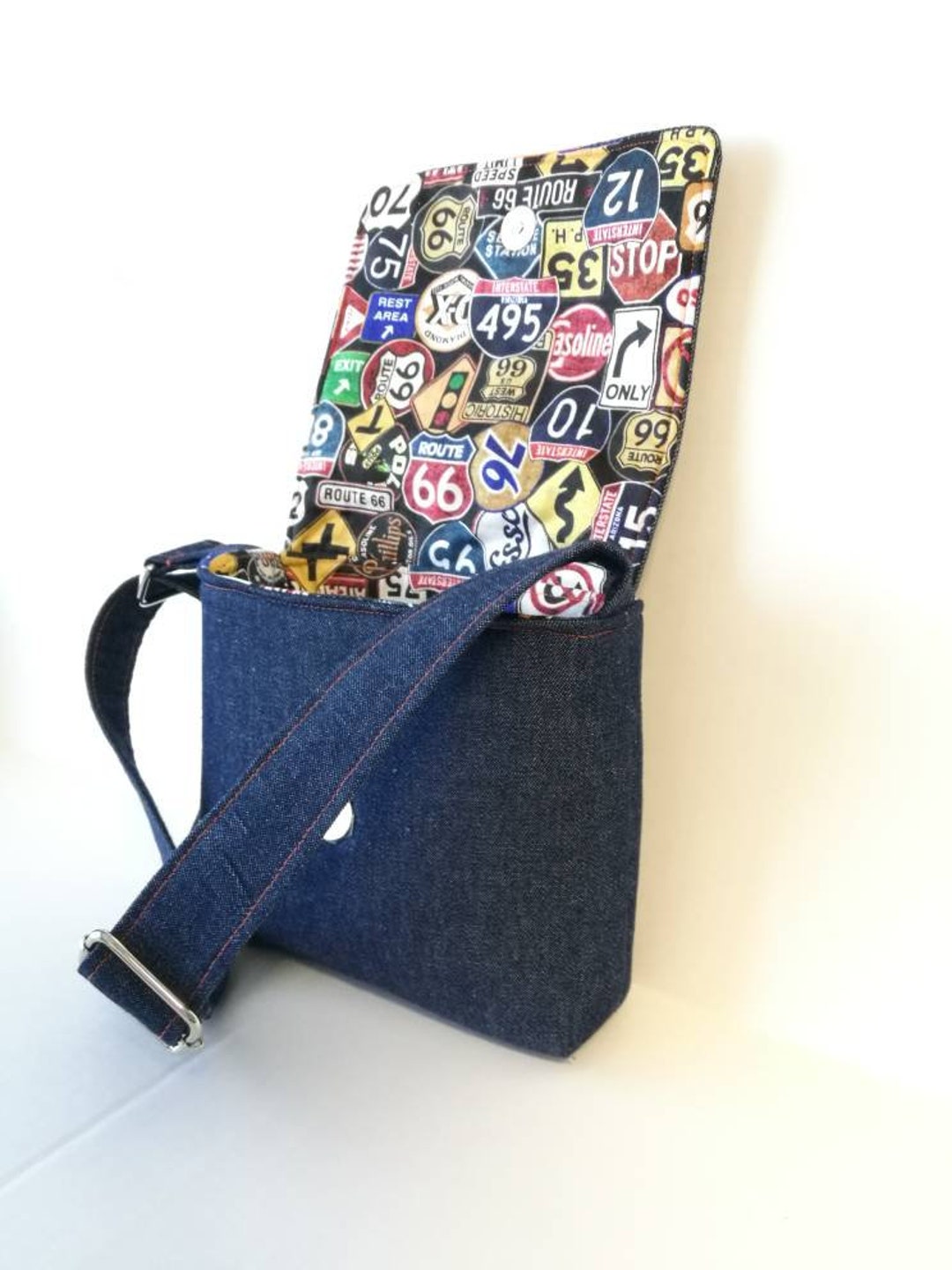 Kids Messenger Bag, Children's Messenger Bag, Denim Travel Bag - Etsy