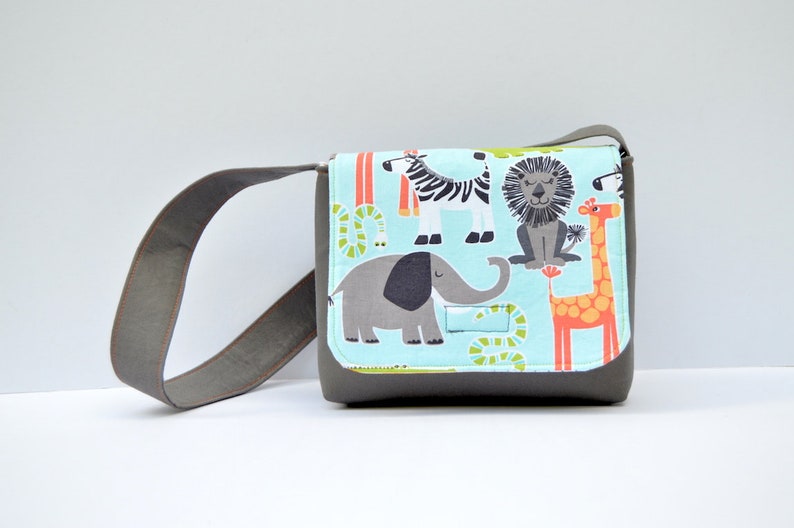 Kids Bag, Toddler Messenger Bag, Little Kids Purse, Zoo Animals Bag ...