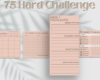 75-day Hard Challenge Printable Digital PDF - Etsy
