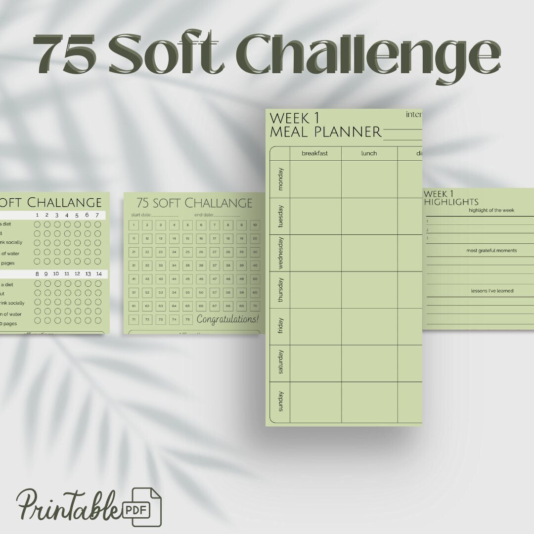 75 Day Hard Challenge,75 Hard Rules PDF Printable Progress Tracker ...