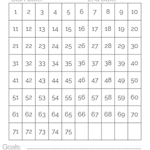 75 Hard Challenge Printable 75 Day Hard Challenge Template Workout Plan ...