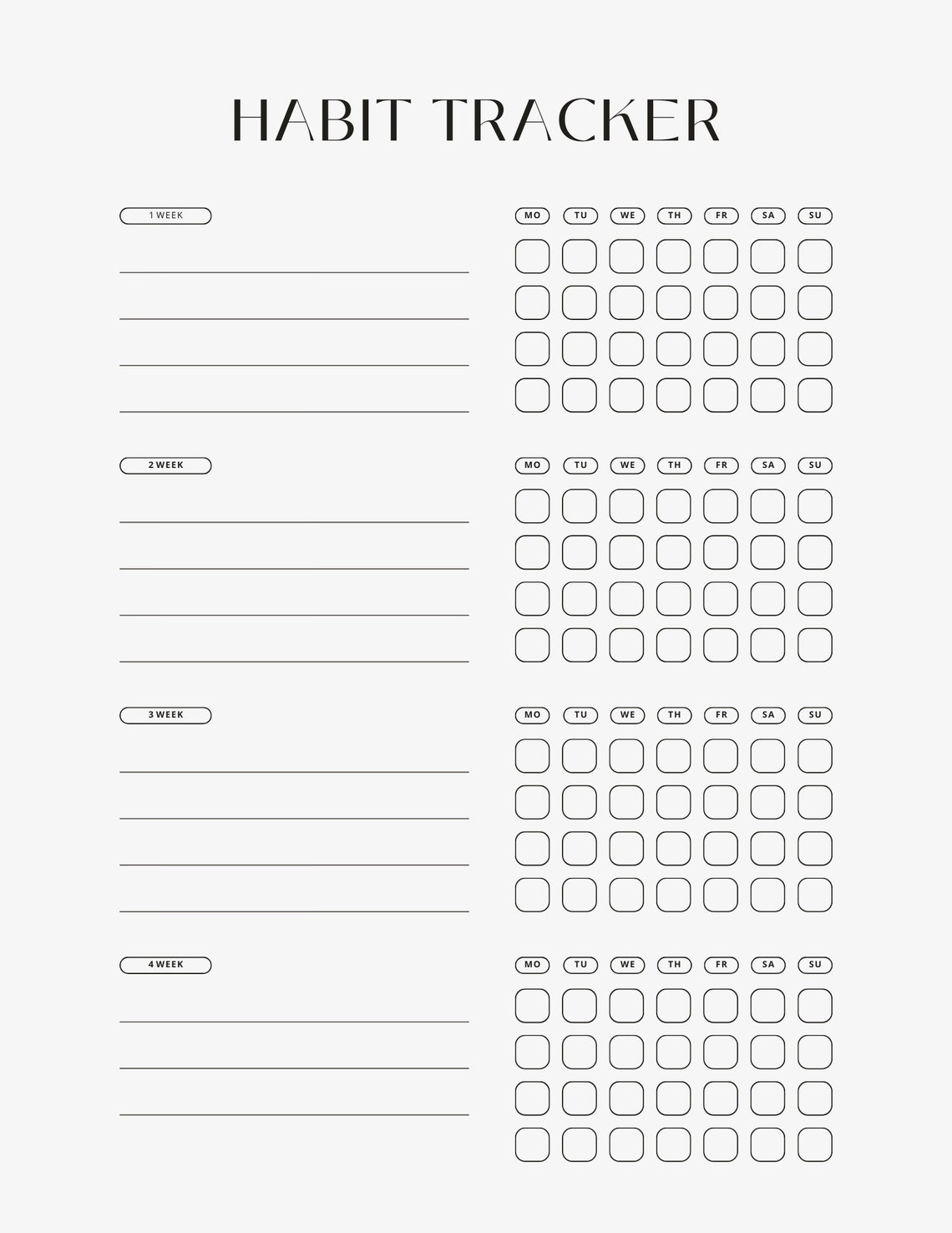 Habit Tracker, Habits, Creating Habits, Habit Tracker Bundle, Goal ...