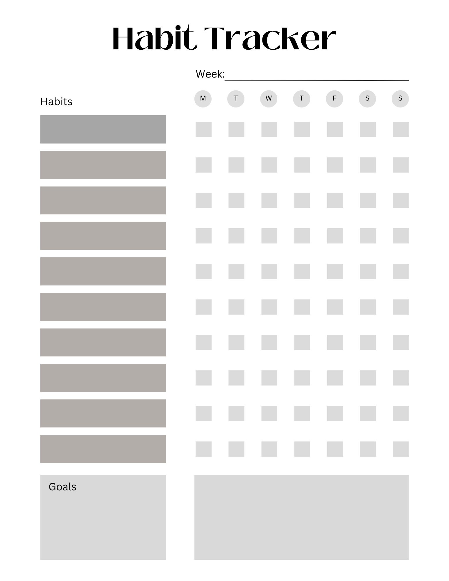 Habit Tracker, Habits, Creating Habits, Habit Tracker Bundle, Goal ...