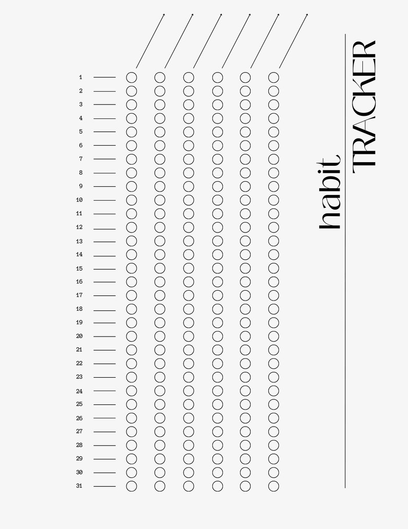 Habit Tracker, Habits, Creating Habits, Habit Tracker Bundle, Goal ...