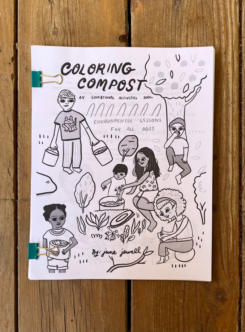 Coloring Compost Activity Book by June Jewell Digital Download - Etsy