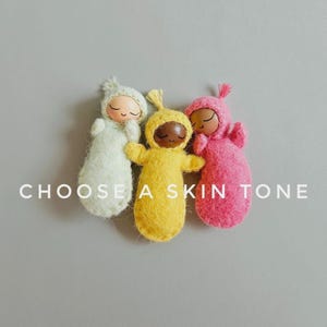 Tiny Baby in a Walnut Shell - Made to Order in Custom Colors - Etsy