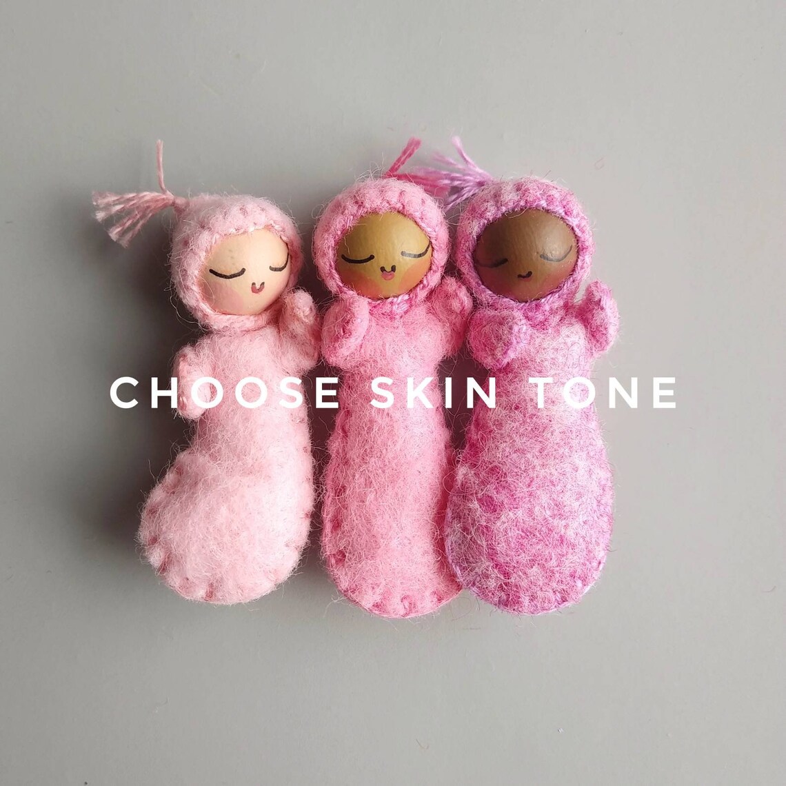 Tiny Baby in a Walnut Shell Made to Order in Custom Colors - Etsy