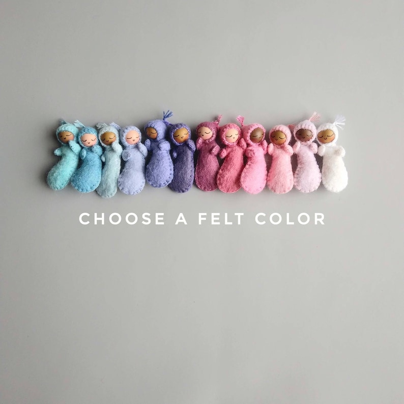 Tiny Baby in a Walnut Shell Made to Order in Custom Colors - Etsy