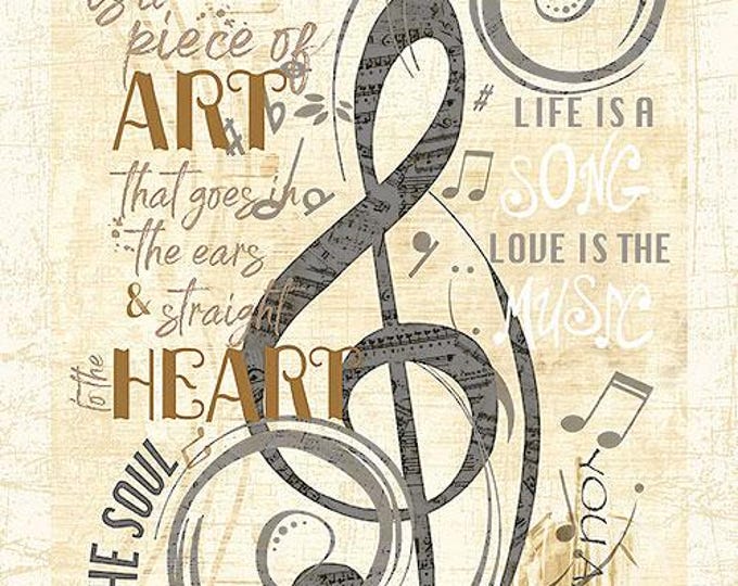 Music Notes Panel, Sonata Collection, Words and Slogans, Timeless ...