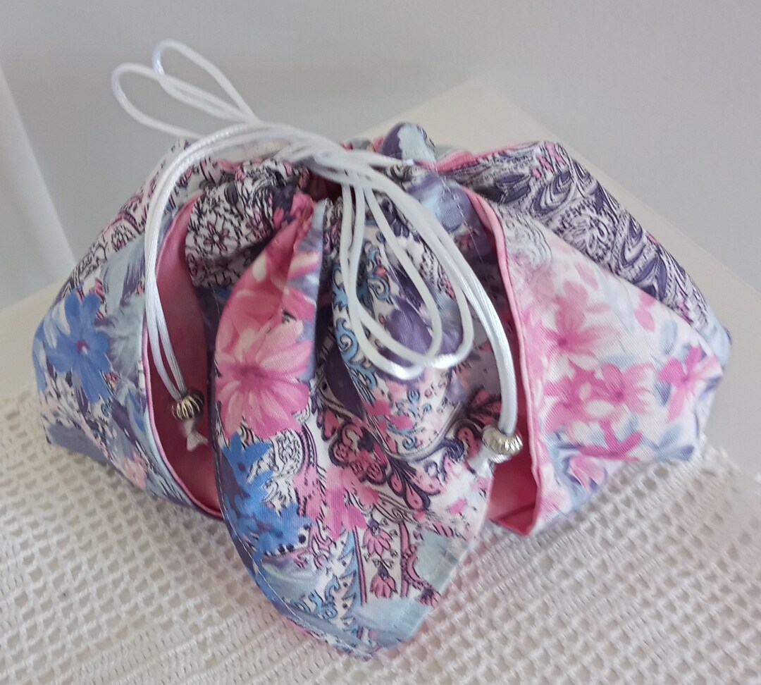 Jewelry Pouch, Gift Pouch, Japanese Style, Origami Drawstring Bag ...