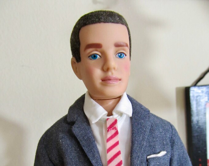 Vintage Ken Doll 12 Flocked Hair Brunette Saturday Night Date 786 Etsy