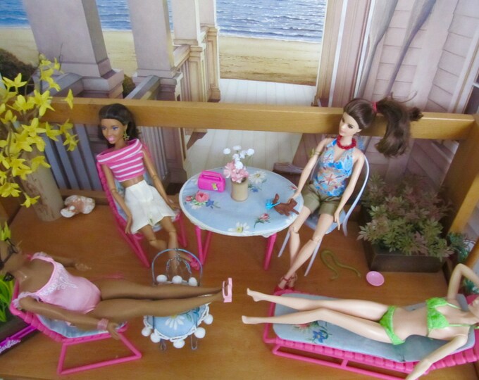 Barbie Patio Furniture With New Handmade Cusions - Etsy