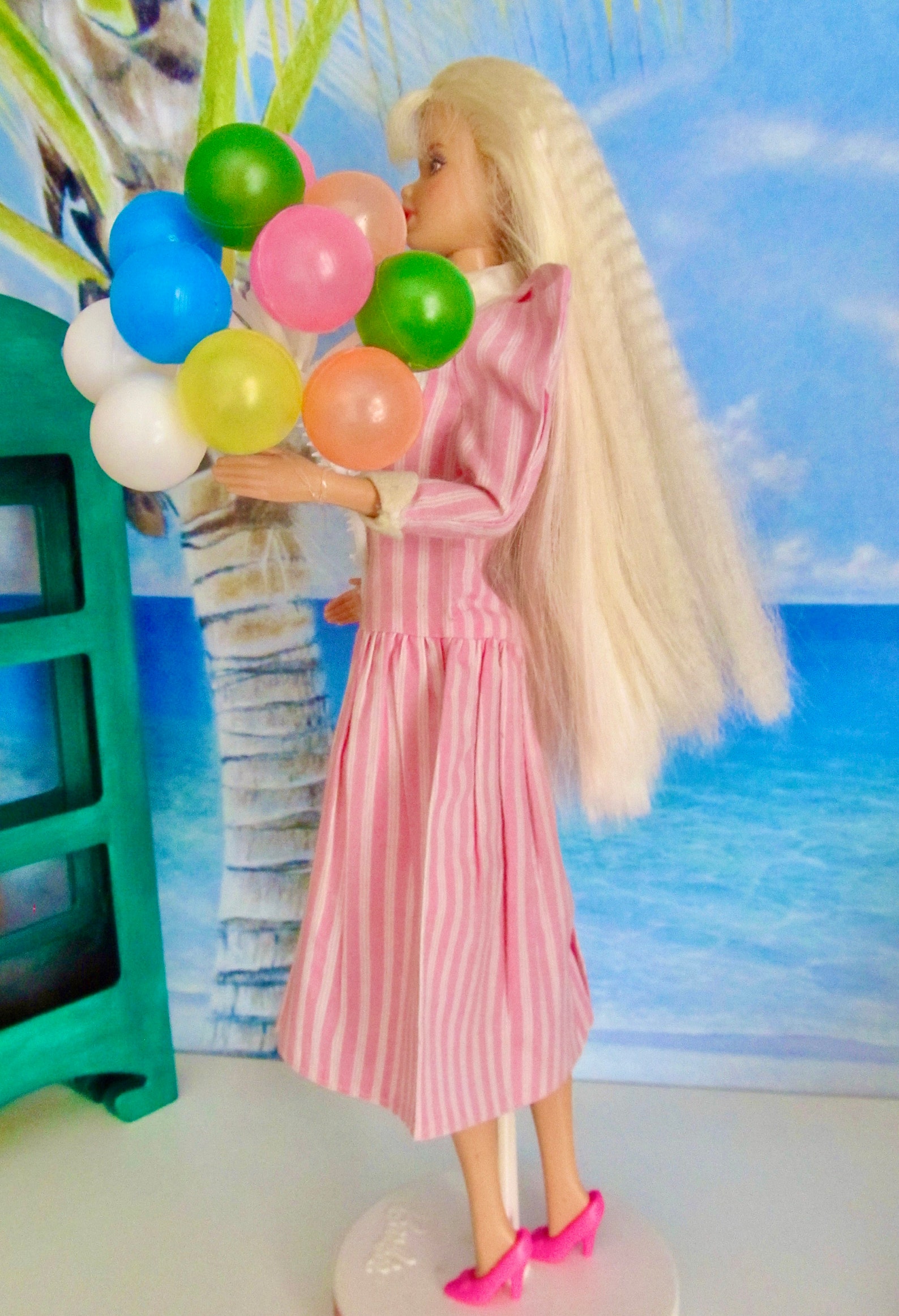Vintage Barbie Doll Birthday Party Can Blow Up Balloons Long | Etsy