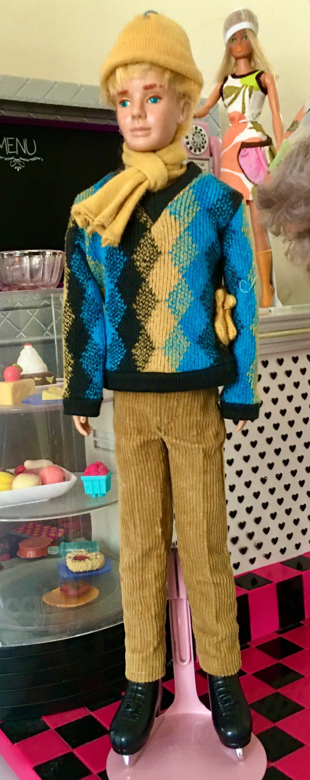 Original Vintage Ken Barbie Doll 1960s fun on Ice 791 Outfit Doll ...