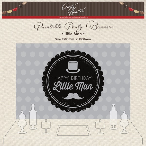 Little Man Backdrop - Etsy