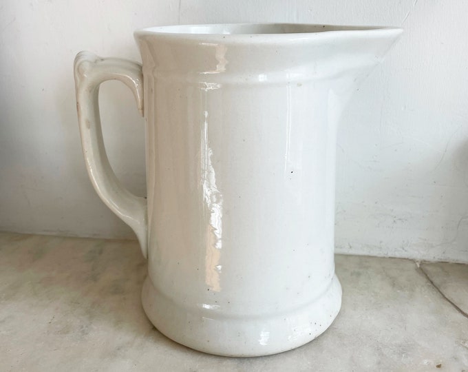 Antique Ironstone Milk Pitcher, Water Jar, Iron Stone - Etsy